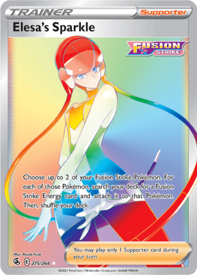 Elesa's Sparkle 275/264 - Full Art Ultra Rare - Fusion Strike – Mythic ...